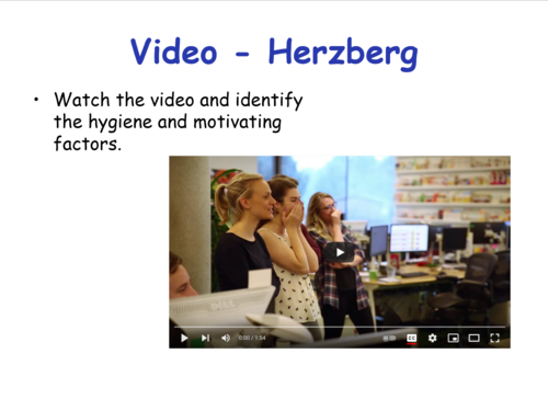 Business Studies - Motivating Employees | Teaching Resources