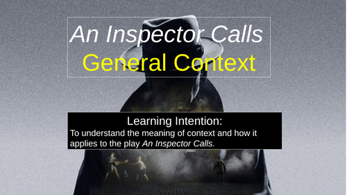 An Inspector Calls: Full English Literature GCSE Scheme | Teaching ...