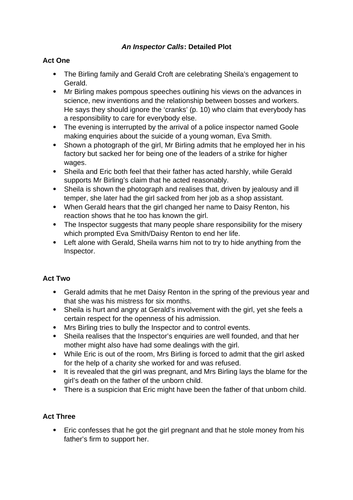 An Inspector Calls: Full English Literature GCSE Scheme | Teaching ...