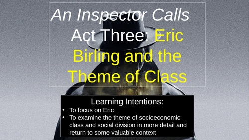 An Inspector Calls: Full English Literature GCSE Scheme | Teaching ...