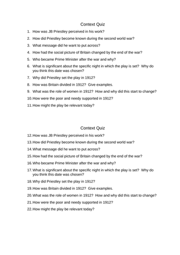 An Inspector Calls: Full English Literature GCSE Scheme | Teaching ...