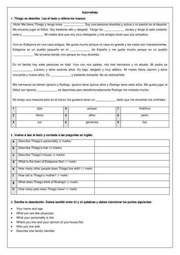 Viva 1 familia, ¿cómo eres?, mi casa - family, descriptions, home (9 ...