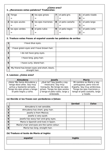 Viva 1 familia, ¿cómo eres?, mi casa - family, descriptions, home (9 ...