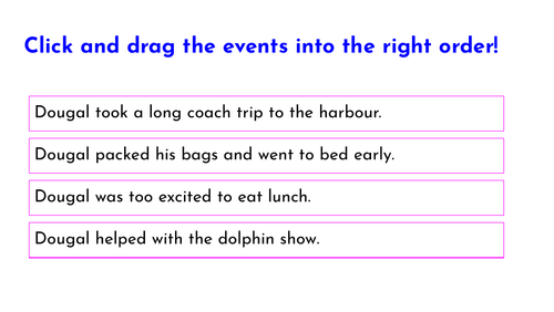 Dougal's Deep Sea Diary - sequencing | Teaching Resources