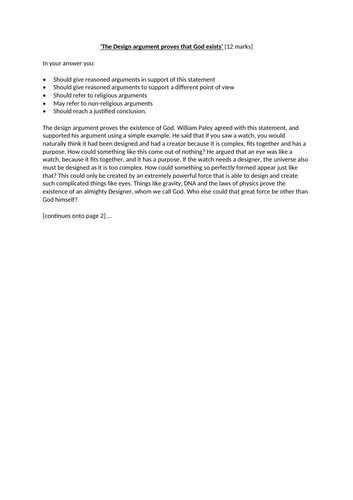 RS 12 Mark Essay Bundle | Teaching Resources