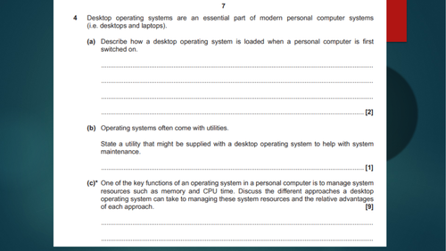 Interrupts and scheduling (A Level) | Teaching Resources