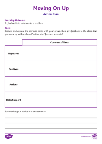 3 Day Transition Plan | Teaching Resources