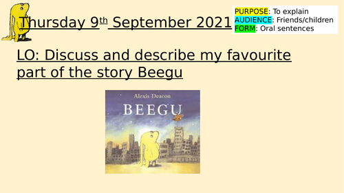 Beegu planning & resources Y1&2 (3 weeks) | Teaching Resources