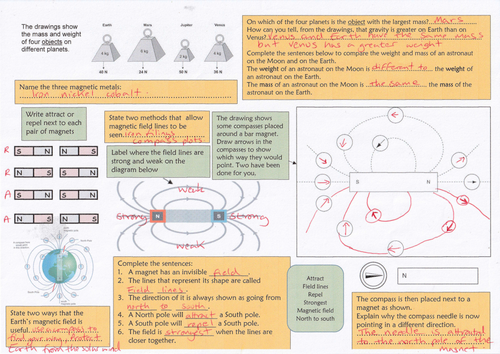 Space 8L Exploring Science Revision Mat | Teaching Resources