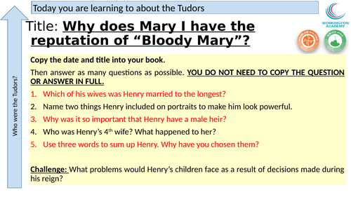 KS3 History - The Tudors Lesson Pack | Teaching Resources