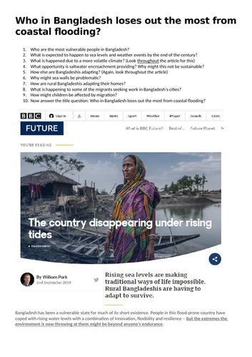 Edexcel A level Geography - Coastal Landscapes & Change - EQ3 ...