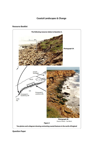 Edexcel A level Geography - Coastal Landscapes & Change - Revison Pack ...