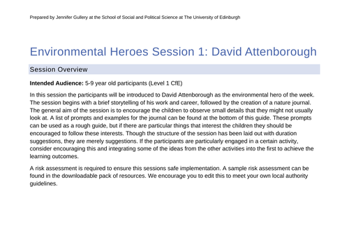 Environmental Heroes | Teaching Resources