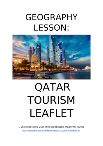 Qatar Holiday Brochure Persuasive Writing Unit | Teaching Resources
