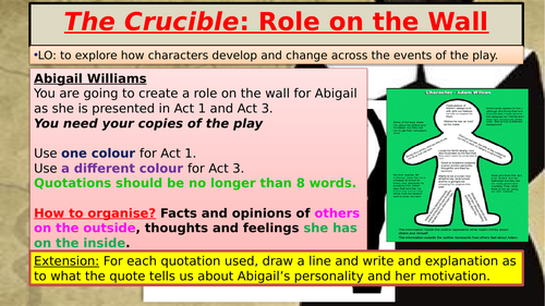The Crucible - lessons, revision tasks and resources | Teaching Resources