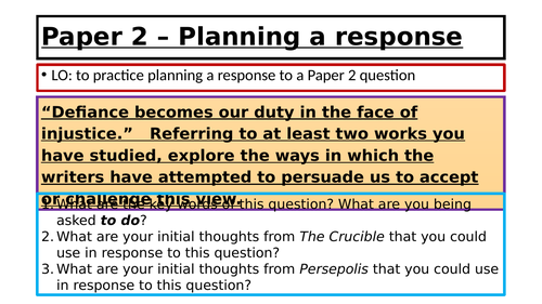 The Crucible - lessons, revision tasks and resources | Teaching Resources