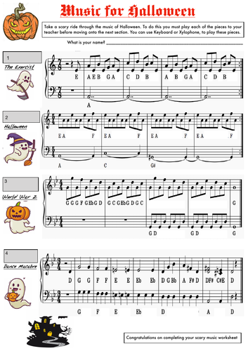 Music for Halloween | Teaching Resources