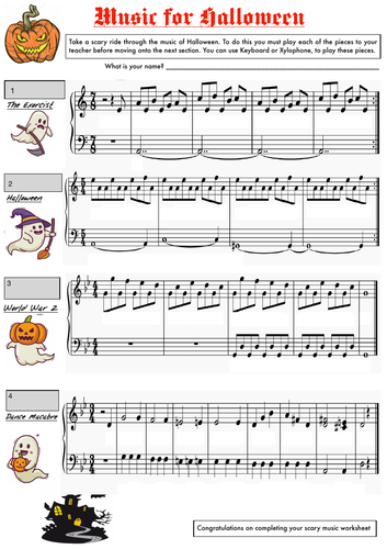 Music for Halloween | Teaching Resources