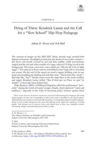 Kendrick Lamar - teaching as poetry | Teaching Resources