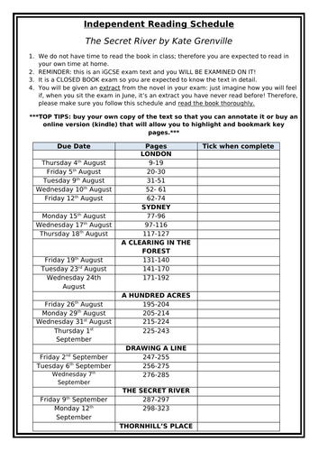 The Secret River - full SoW | Teaching Resources