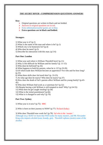 The Secret River - full SoW | Teaching Resources