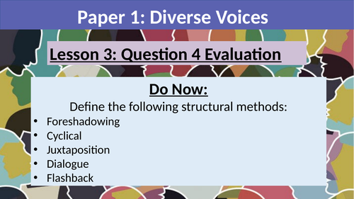 Language Paper 1 with EDI Texts | Teaching Resources