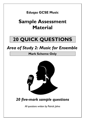 Eduqas GCSE Music – 20 Quick Questions – AoS2 Music for Ensemble ...