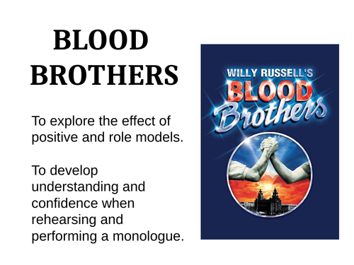 Blood Brothers: Extensive Drama resource pack | Teaching Resources