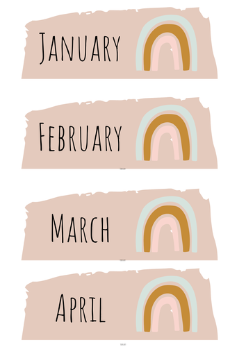 Months of the Year/ Brithday Display | Teaching Resources