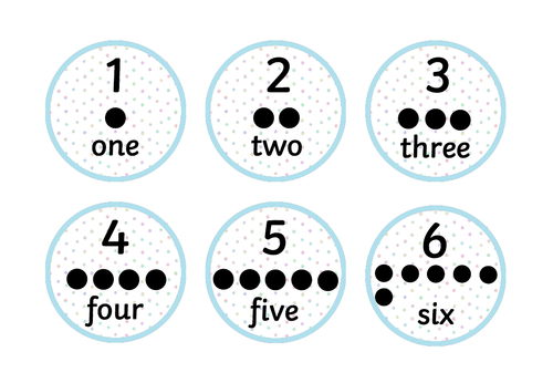 Number Circles 1-10 with dots | Teaching Resources