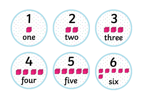 Number Circles 1-10 with Base 10 representation | Teaching Resources