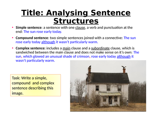 Varying sentence structures in descriptive writing and the Oxford comma ...