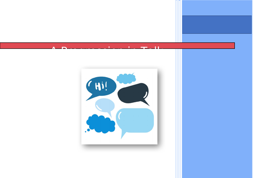 A Progression in talk | Teaching Resources