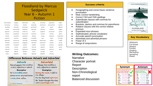 Knowledge Organiser - Floodlands by Marcus Sedgwick | Teaching Resources