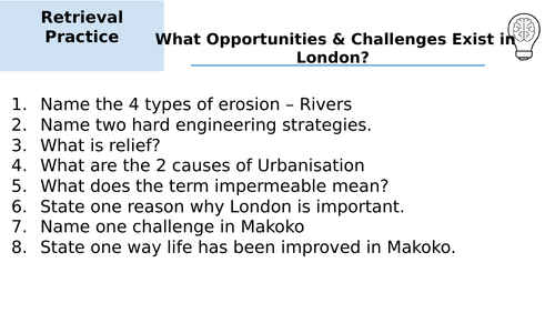AQA GCSE Geography - Urban London Case Study - Lessons | Teaching Resources