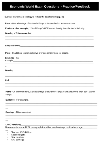 AQA GCSE Geography - Economic World - Lessons/resources/exam questions ...