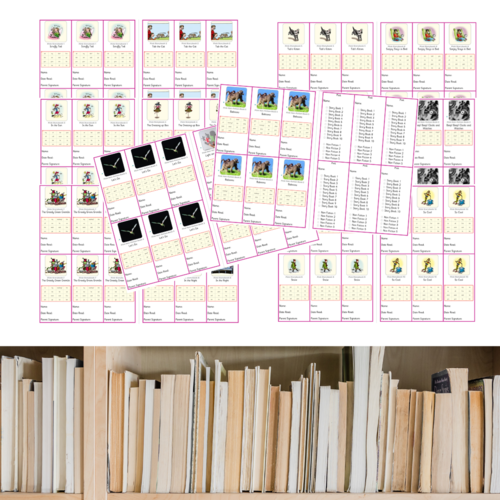 Pink RWI Book Marks - All standard books plus Non Fiction with Record ...