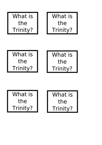 What is the Trinity? Unit of work for year 3 and 4 based (Understanding ...