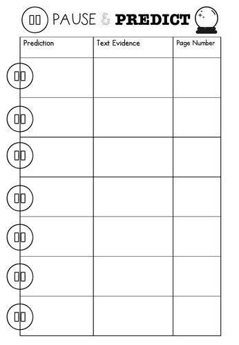 Pause and Predict | Teaching Resources