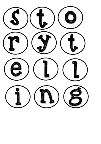 continuous provision circle lettering for areas | Teaching Resources