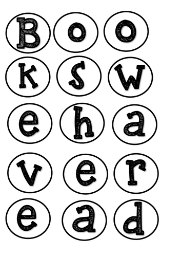 continuous provision circle lettering for areas | Teaching Resources