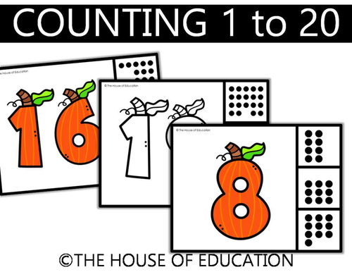 Counting to 20- Pumpkin Theme | Teaching Resources