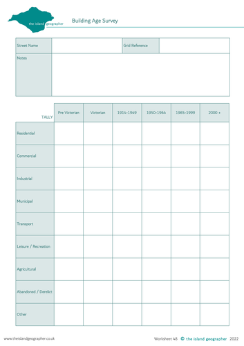Building Age Survey | Teaching Resources