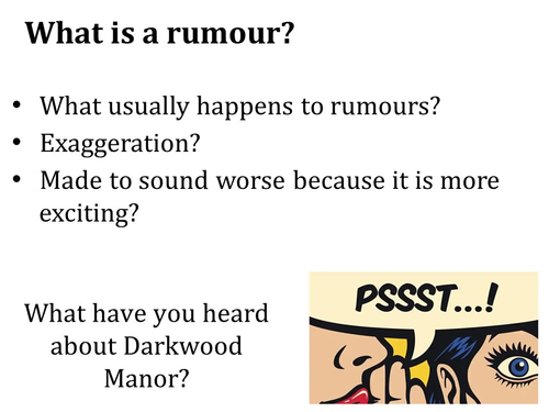 Darkwood Manor (A Haunted House Story): Extensive Drama resource pack ...