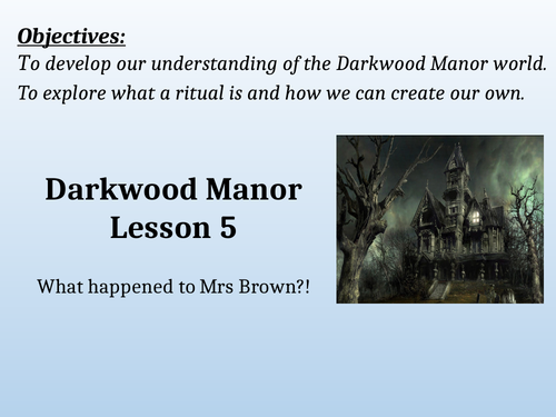 Darkwood Manor (A Haunted House Story): Extensive Drama resource pack ...