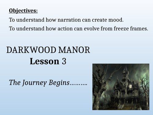 Darkwood Manor (A Haunted House Story): Extensive Drama resource pack ...