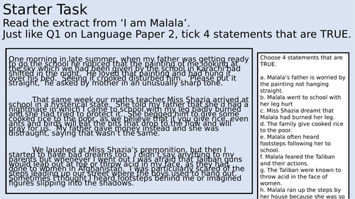 Language Paper 2: Q2 and Q4 | Teaching Resources