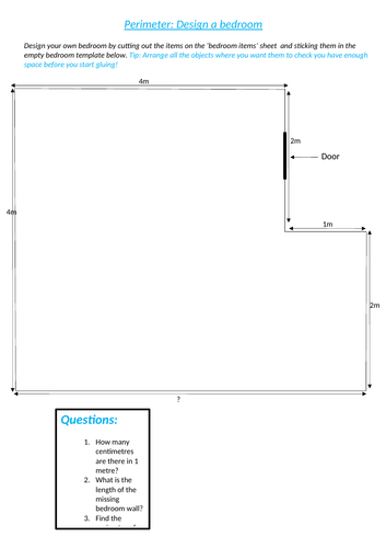 Perimeter - Design a Bedroom | Teaching Resources