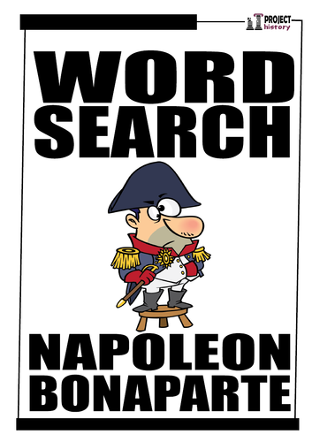 Napoleon Bonaparte Word Search | Teaching Resources