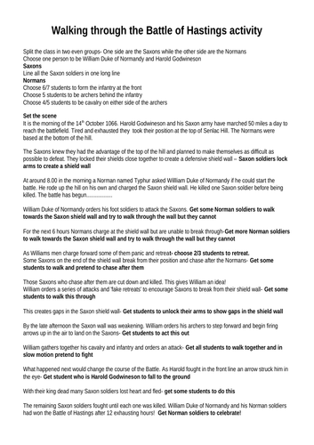 Battle of Hastings - The Battle - Ks3 | Teaching Resources